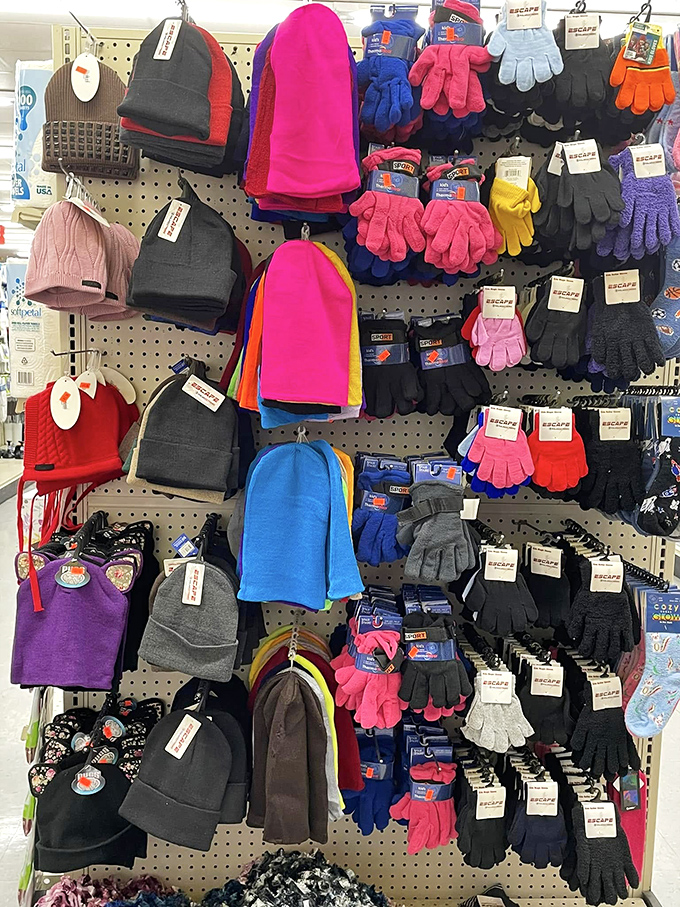 Winter essentials in a kaleidoscope of colors. These hats and gloves bring practical warmth with a playful punch that makes facing cold Tennessee mornings almost enjoyable.