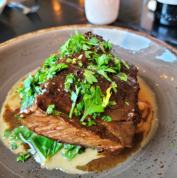 These braised short ribs don't just fall off the bone&mdash;they practically leap onto your fork, swimming in a sauce you'll want to bottle and take home.