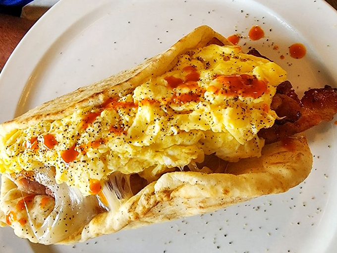 The breakfast sandwich that launched a thousand morning commutes&mdash;fluffy eggs and crispy bacon nestled between perfectly toasted bread.