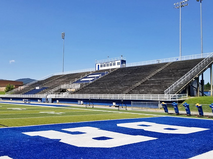 Brevard's stadium stands ready for Friday night lights, where small-town football creates memories that last longer than any NFL career.