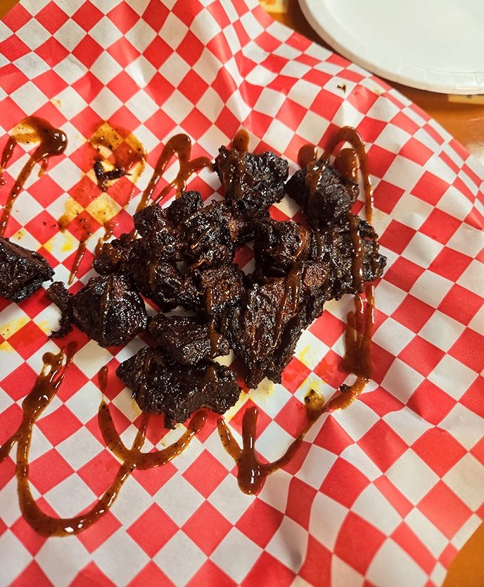 Burnt ends so tender they practically melt before reaching your mouth &ndash; barbecue poetry in edible form.