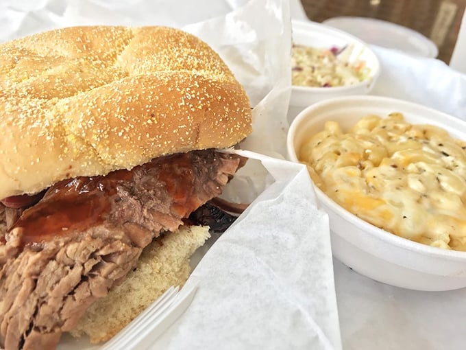 The perfect brisket sandwich doesn't exi&mdash; Oh wait, there it is, alongside mac and cheese that would make your grandmother both jealous and proud.