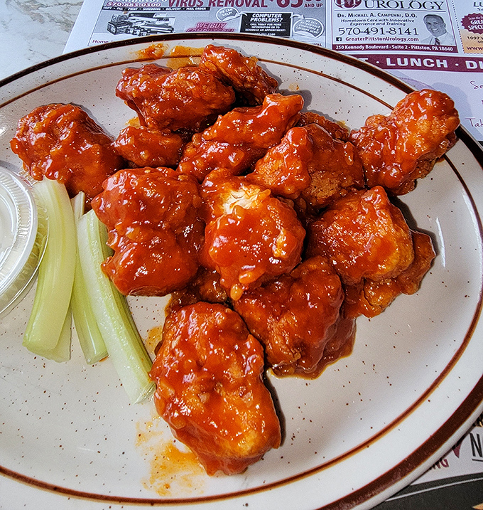 Buffalo wings that pack enough heat to warm your soul on Pennsylvania's chilliest mornings.