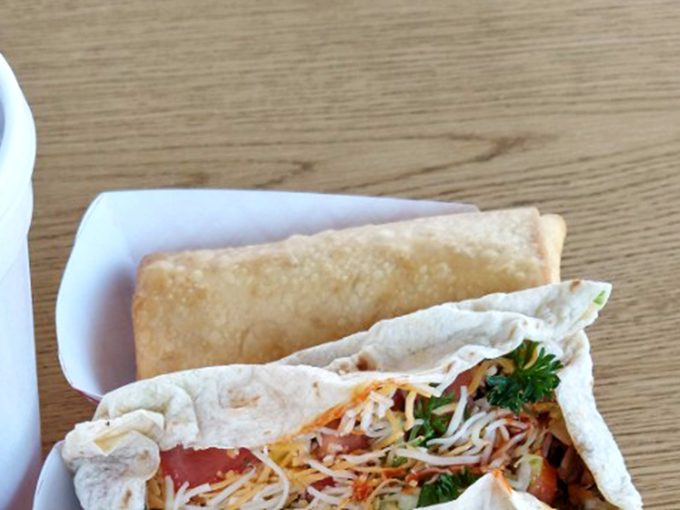 Fresh ingredients wrapped in a warm tortilla—proof that sometimes the best things in life come in simple packages.