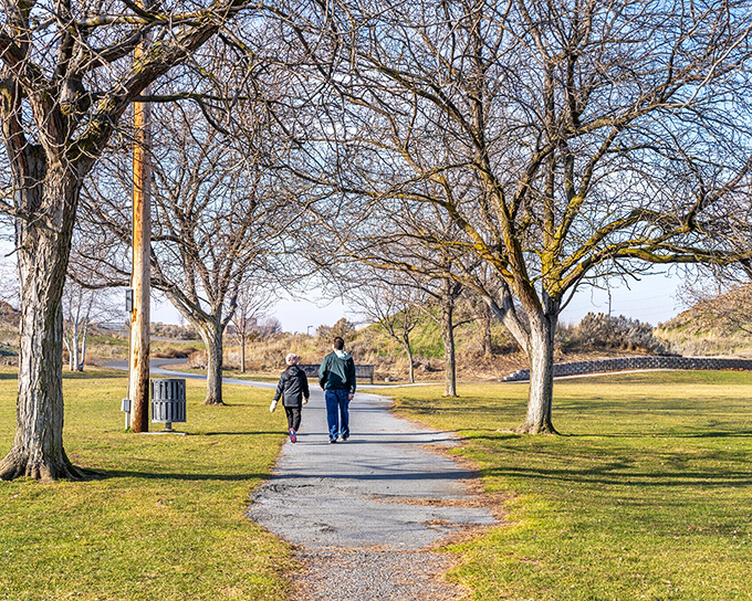 Morning walks in Butte Park&mdash;where the biggest traffic jam might be a family of ducks crossing your path.