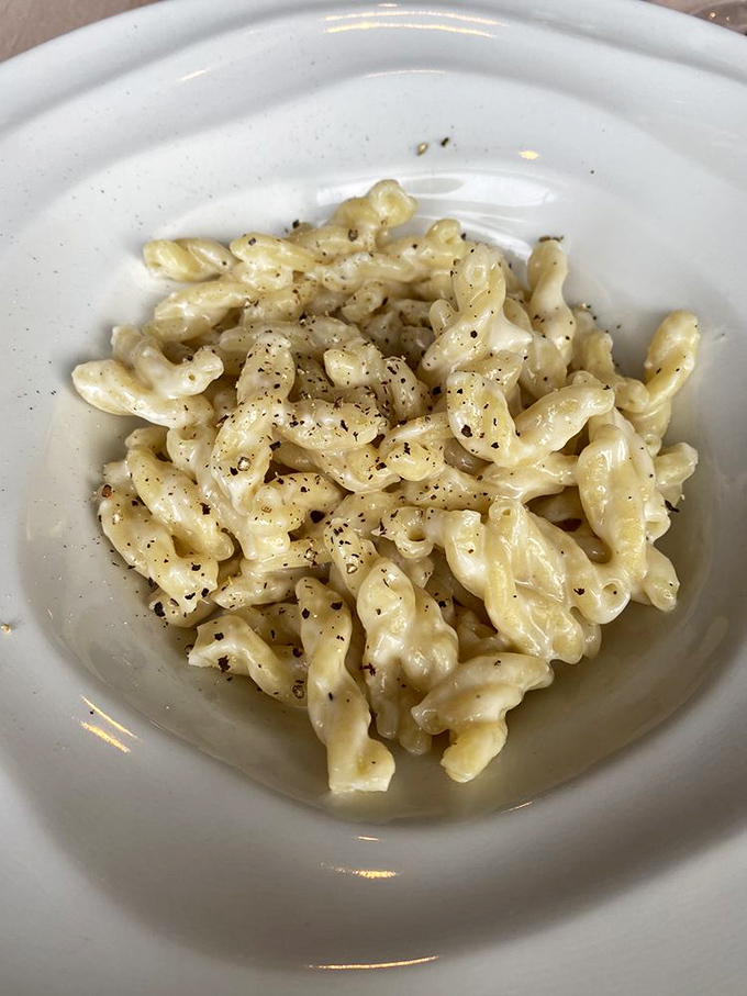 Cacio e Pepe—proof that pasta, cheese, and pepper can create magic when they're introduced to each other by someone who knows what they're doing.