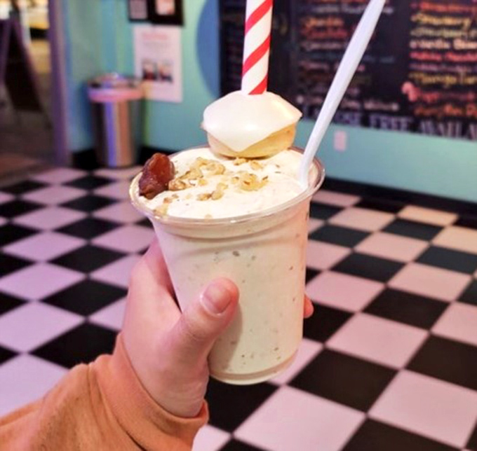 The Cake Shake appears to be what happens when birthday parties and milkshakes decide to have a beautiful baby together.