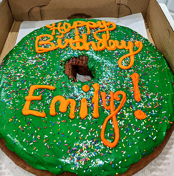 The birthday donut &ndash; when someone loves you enough to skip the cake and go straight for what everyone actually wants.