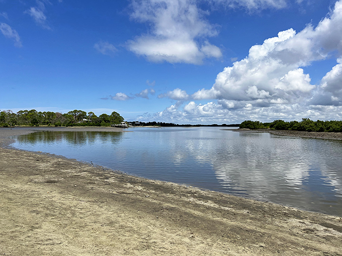 Nature's infinity pool &ndash; Cedar Key's tidal flats mirror the sky so perfectly you'll wonder where the water ends and heaven begins.