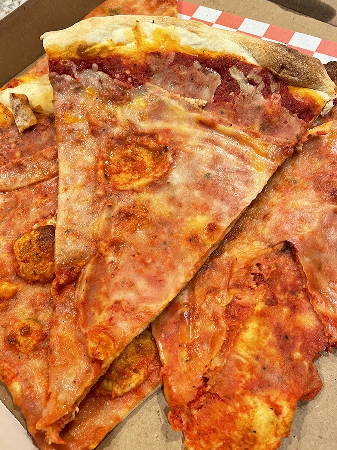 Sometimes the most beautiful pizza is simply cheese, sauce, and dough working together in perfect harmony.