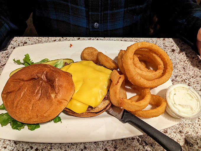 A cheeseburger that doesn't need fancy aioli or artisanal buns&mdash;just honest ingredients that remind you why classics became classics.