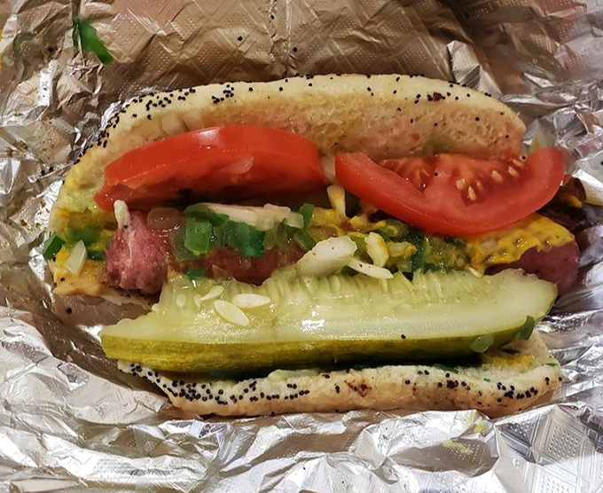 This Chicago-style masterpiece comes loaded with more toppings than a Christmas tree, and twice as satisfying.