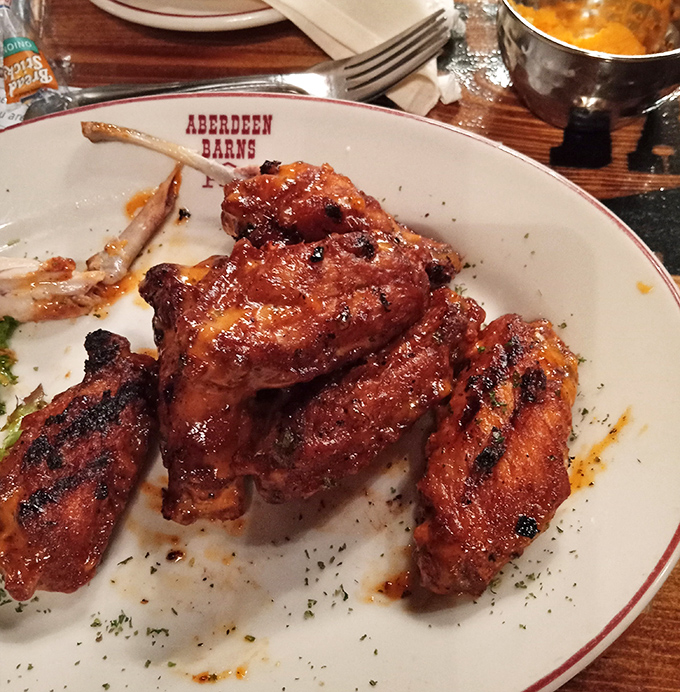 Chicken wings that have clearly been introduced to fire and flavor in equal measure &ndash; these aren't your average sports bar afterthoughts.