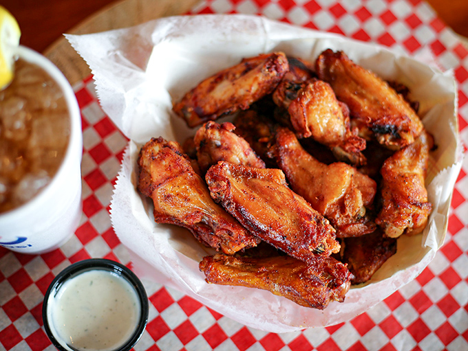 Wings that don't need a sporting event as an excuse. Crispy, saucy, and served with that cooling ranch&mdash;a trifecta of flavor perfection.