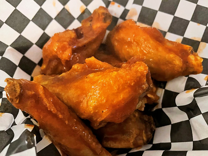 These wings aren't trying to win awards with exotic flavors &ndash; they're too busy being exactly what buffalo wings should be: crispy, saucy satisfaction.