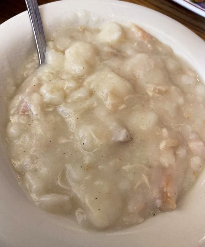 Chicken and dumplings so comforting, it's like a warm hug from the grandmother you wish you had.