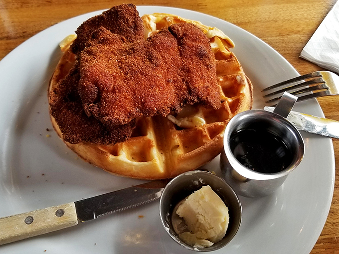 Chicken and waffles: the breakfast-dinner mashup that proves some of the best relationships are unexpected ones.