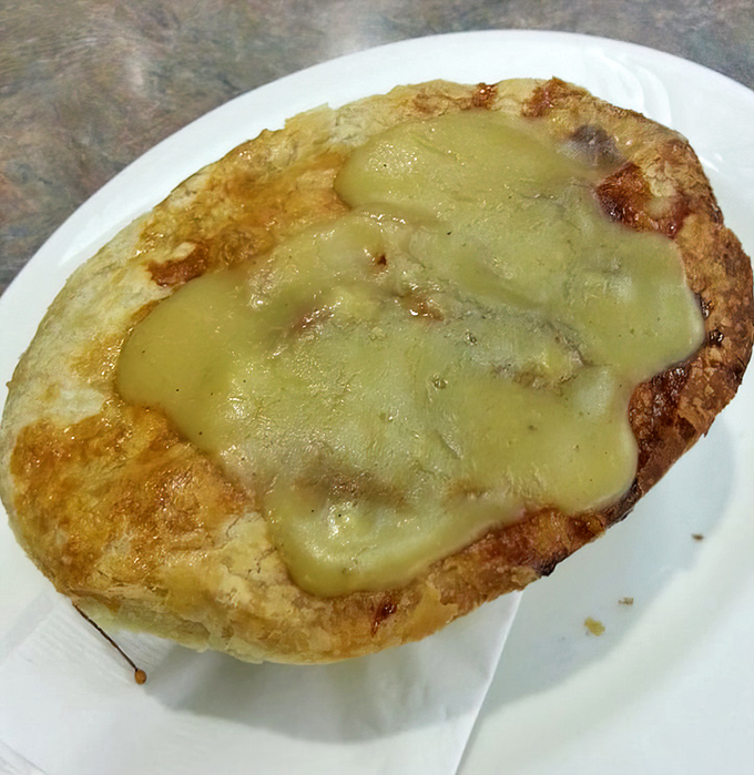 A pot pie with a golden dome of pastry so perfect it deserves its own Pennsylvania zip code.