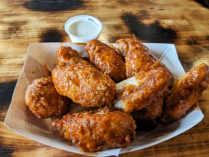 Wings so perfectly sauced, they make Buffalo jealous and Nashville take notes simultaneously.