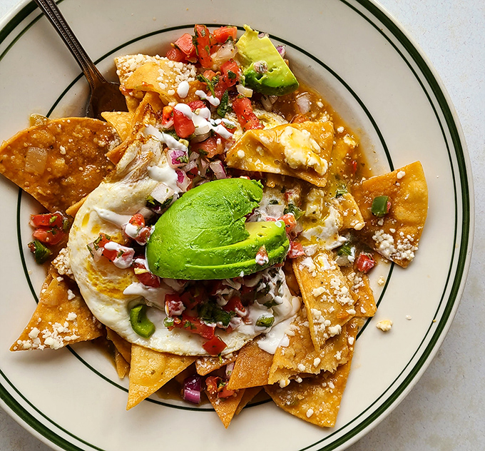 Chilaquiles that bring the fiesta to your morning &ndash; those tortilla chips didn't sacrifice themselves in vain.