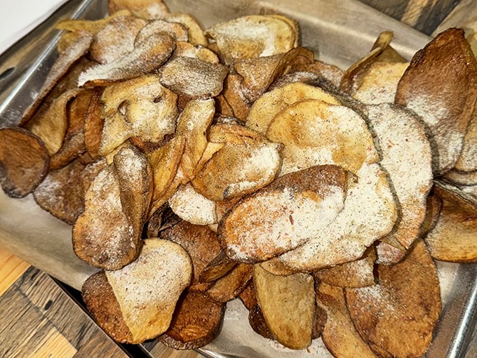 Homemade potato chips that crackle with each bite&mdash;the potato's highest calling and kryptonite to any diet plan. 