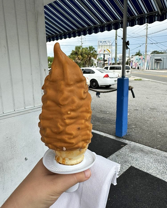Two perfect spirals of ice cream bliss. One vanilla, one chocolate&mdash;like yin and yang, if ancient Chinese philosophy was deliciously edible.