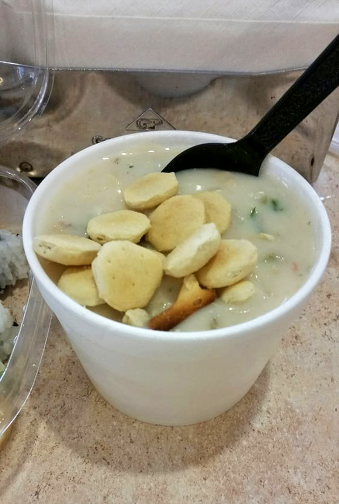The clam chowder&mdash;thick, creamy, and loaded with tender clams&mdash;makes you question every other chowder you've ever consumed.
