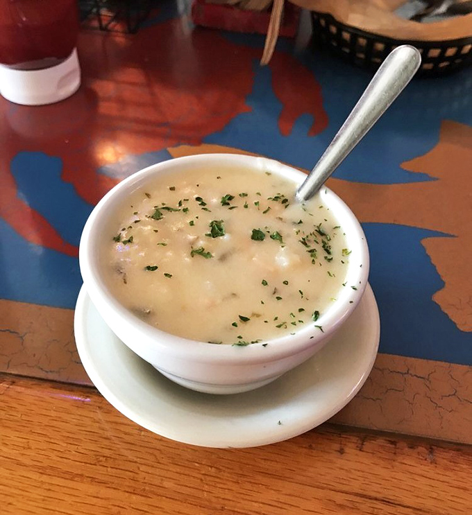 Clam chowder so creamy and packed with tender clams, it might make New Englanders question their loyalty to the Northeast.
