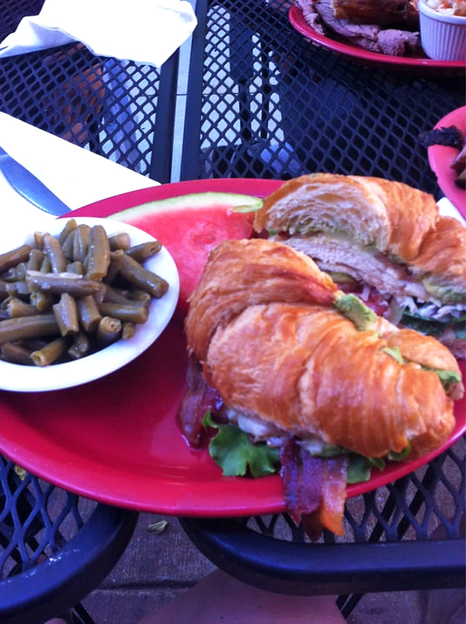 This croissant sandwich isn't just breakfast gone rogue&mdash;it's what happens when French baking technique meets American barbecue ambition.