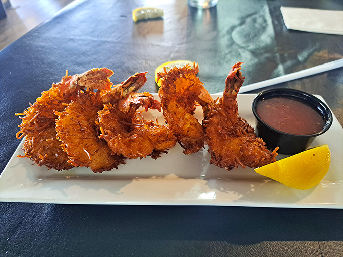 Coconut shrimp with a crunch so satisfying it deserves its own sound effect&mdash;like biting into a tropical vacation that happens to taste like seafood.
