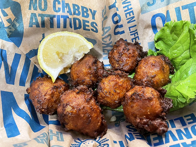 Golden conch fritters that capture the essence of Florida in every crispy, tender, absolutely irresistible bite.