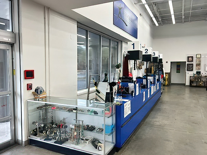 Behind glass cases, the higher-value items await discerning collectors. Think of it as a museum where you can actually take the exhibits home.