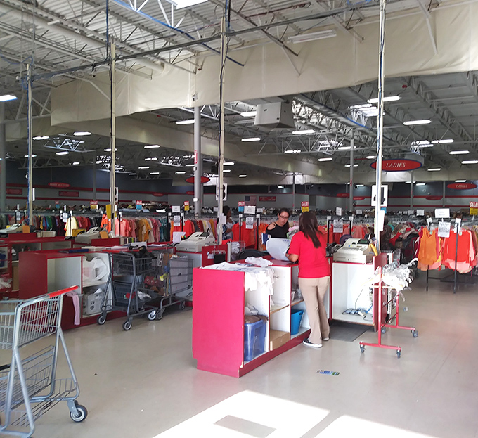 Efficient checkout stations keep the treasure hunt moving. The staff witnesses daily "eureka" moments as shoppers discover their perfect finds.