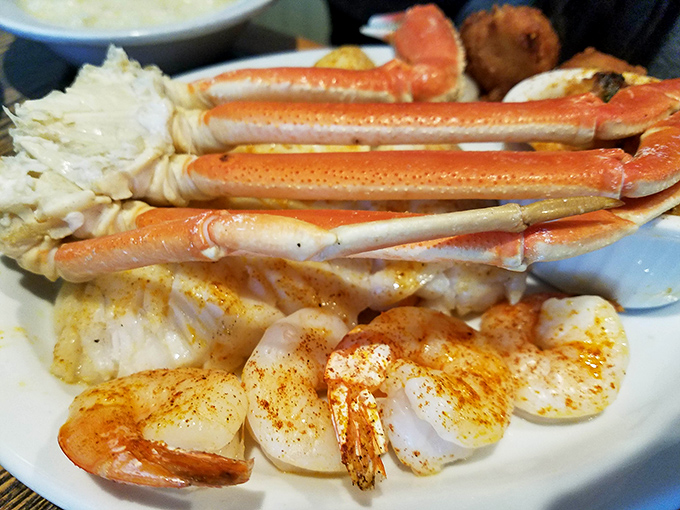 Snow crab legs and perfectly seasoned shrimp&mdash;nature's way of saying "You deserve something special tonight."