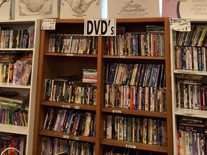 A library of forgotten films waiting for their second act. Remember when we actually had to own movies instead of streaming them?