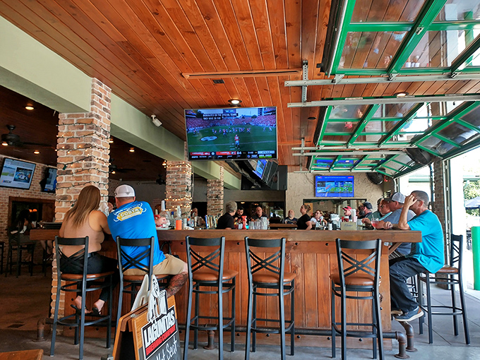 This isn't part of the antique mall&mdash;it appears to be a nearby restaurant where shoppers can refuel before diving back into treasure hunting.