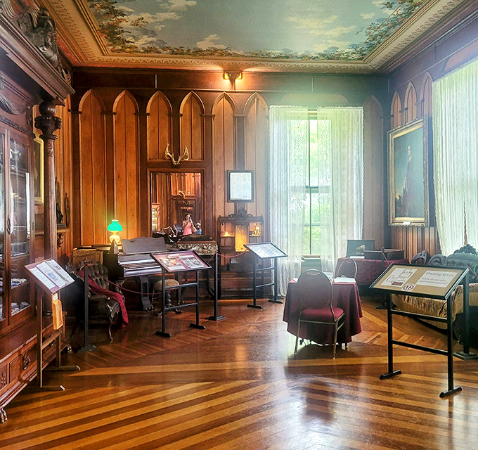 Museum displays that bring history to life. The painted ceiling alone would have your neck craned upward like a tourist in the Sistine Chapel.