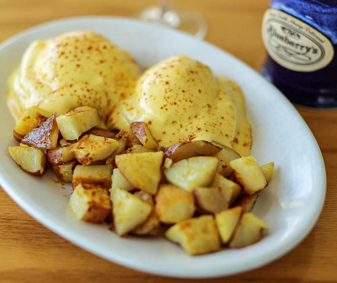 Home fries that actually taste like someone's home, not like they've been sitting under a heat lamp since the Carter administration.
