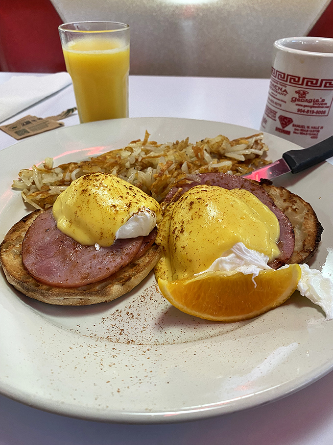 Eggs Benedict elevated to an art form that would impress even the pickiest brunch critic.