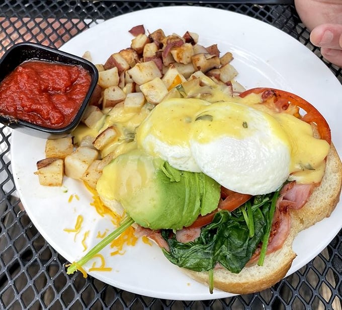 When breakfast can't decide what it wants to be, you get this glorious plate&mdash;part hash, part omelet, all delicious.