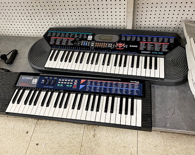 These Casio keyboards hold the ghosts of "Heart and Soul" and countless living room recitals – just add electricity and childhood memories.