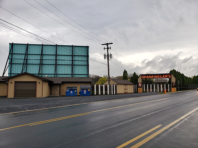 The roadside entrance doesn't scream Hollywood glamour, but it's welcomed generations of moviegoers to silver screen magic.