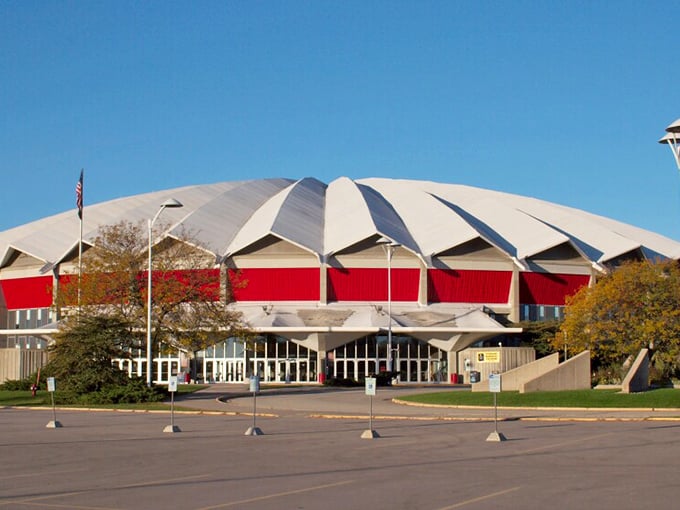 This architectural marvel looks like it's hosting a convention of geometry teachers who really wanted to make their point about the beauty of curves.