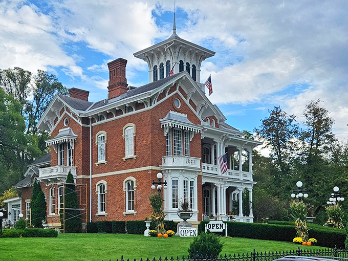 This ornate Victorian mansion isn't showing off &ndash; it's just reminding you what people built before they discovered minimalism and IKEA.