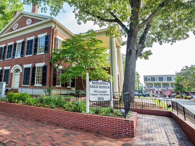 The stately Dahlonega Gold Museum, housed in the old courthouse, stands as a brick-and-mortar testament to the town's glittering past.