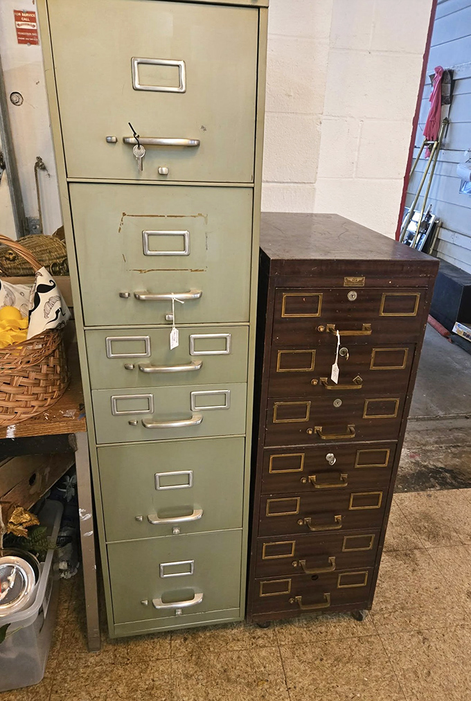 Office organization never looked so characterful! These industrial file cabinets bring Mad Men vibes to your home office without the three-martini lunch habit.