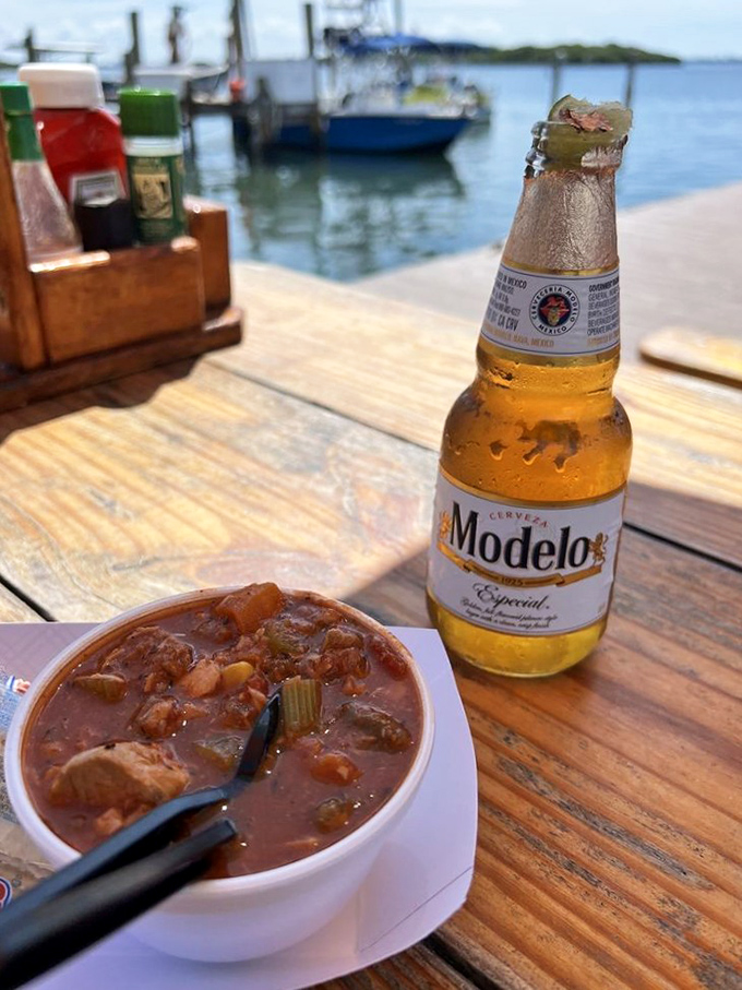 This hearty seafood stew doesn't need a fancy ceramic bowl. The flavors are so robust they'd break fine china anyway.