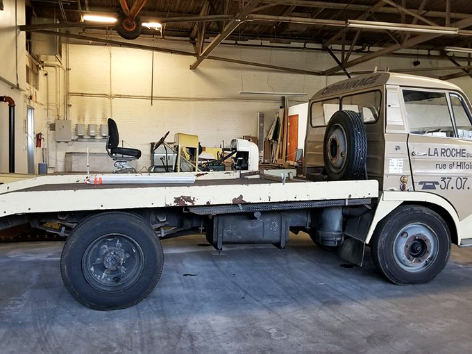 This vintage flatbed truck has seen more miles than most of us ever will. The stories it could tell would fill a road atlas.