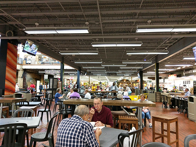 The unofficial town square where deals are discussed, friendships are formed, and comfort food fuels the next round of shopping.