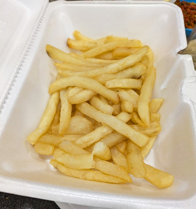 Golden, crispy, and arranged with casual perfection&mdash;these fries aren't just a side dish, they're a supporting actor deserving their own Oscar.